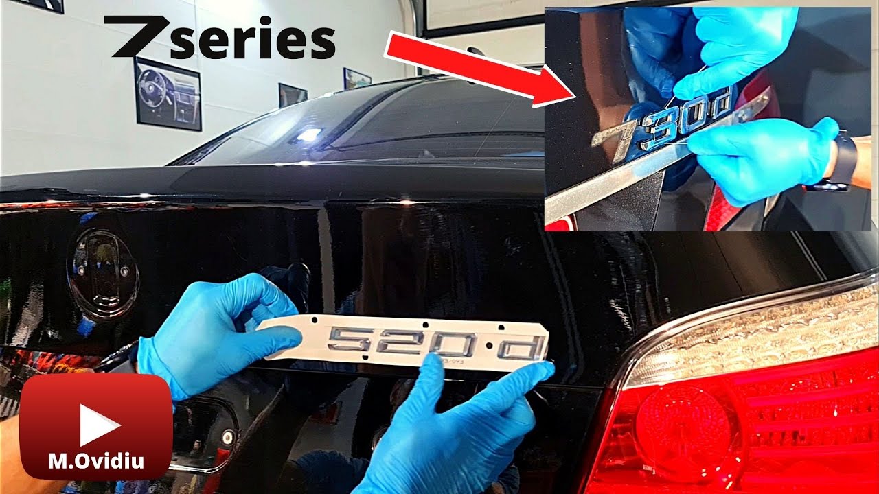 BMW e60/e65 RE BADGE Restore to Factory Specs - YouTube