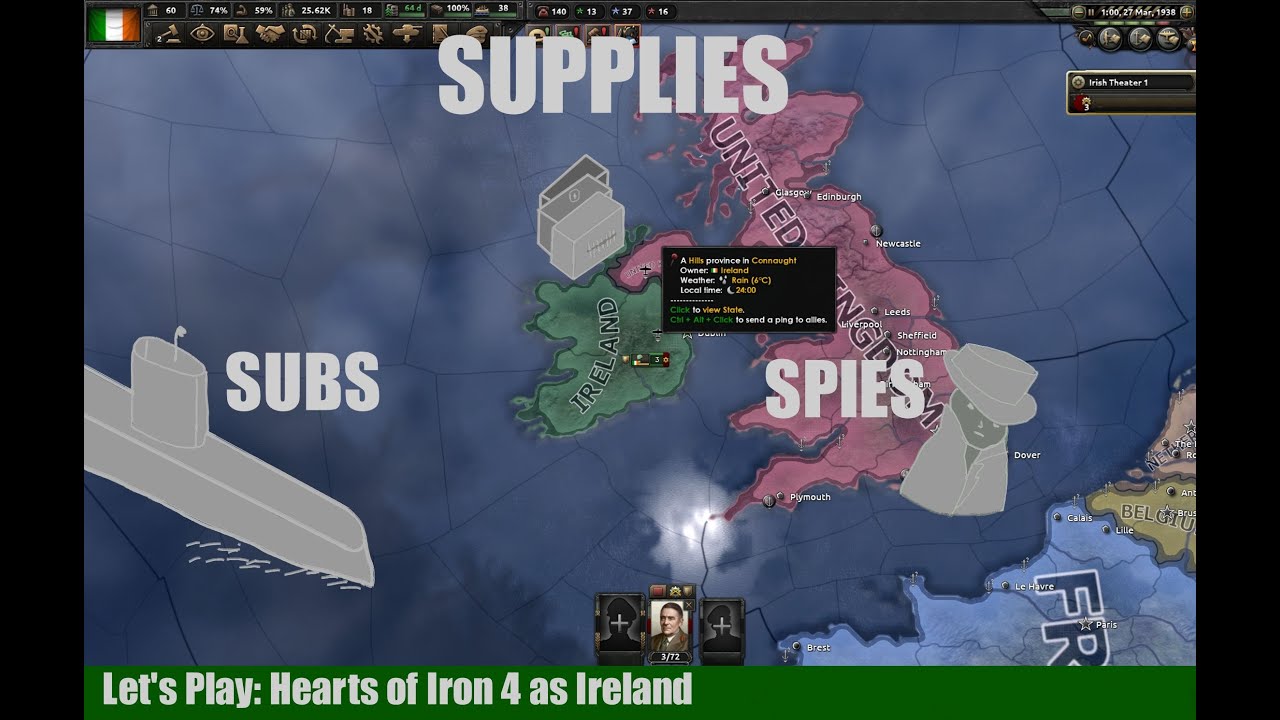 Aceade Plays HOI4 as Ireland: Part 1 - YouTube