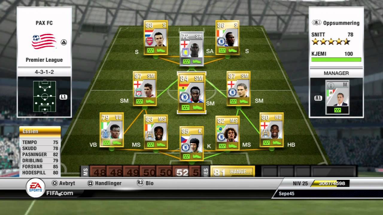 Fifa 12 Ultimate Team 12 | Premier League Team 2 - YouTube