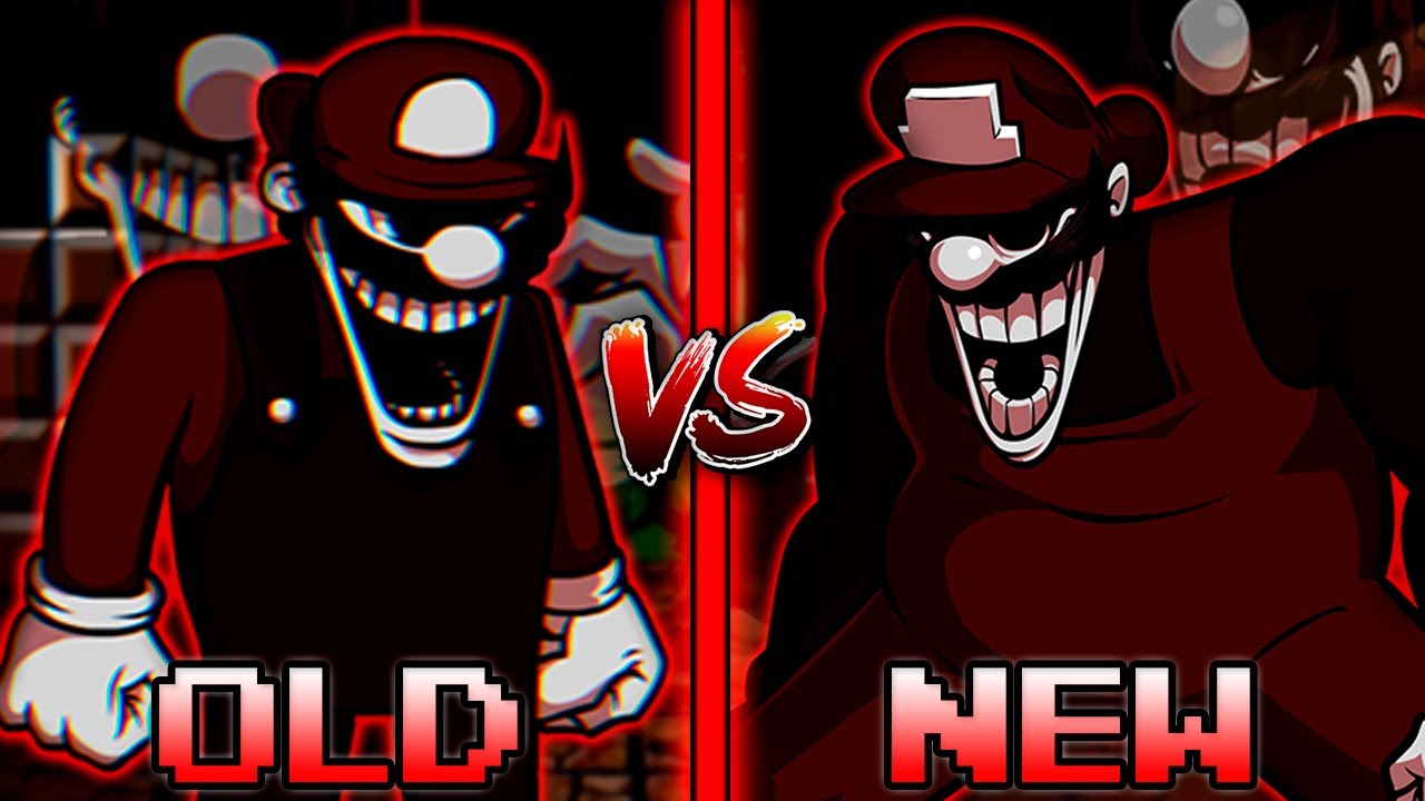 FNF': Mario's Madness V2 - Powerdown (Old vs New) (mx song v1 vs v2 ...