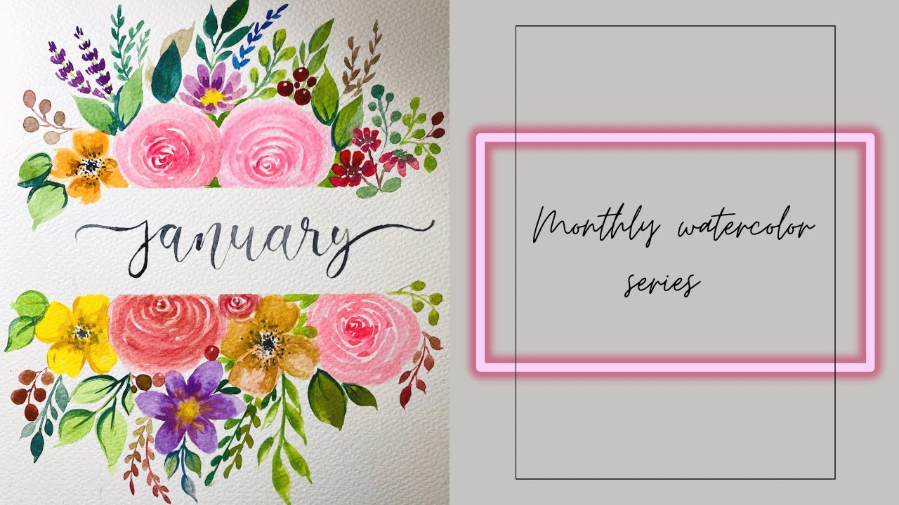 WATERCOLOR PAINTING | Monthly series - YouTube