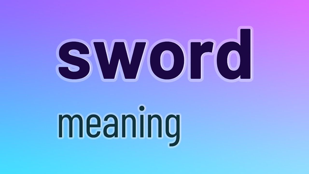 Sword - 133 English Vocabulary Flashcards - YouTube
