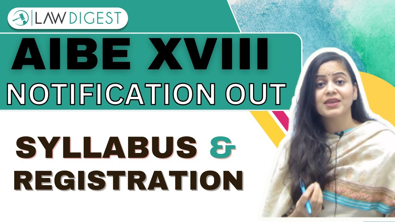 AIBE XVIII Exam Date | How to apply | AIBE Syllabus and Preparation - YouTube