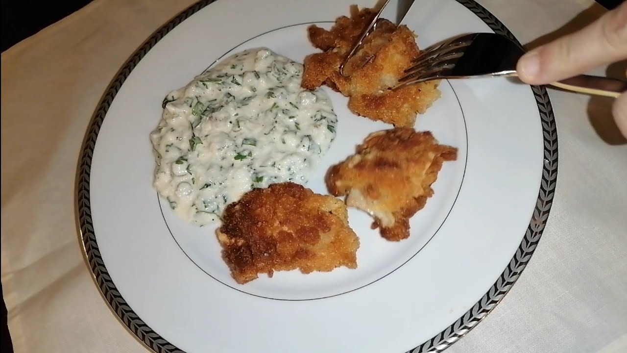 Fish fillet (new recipe) + special dressing - YouTube