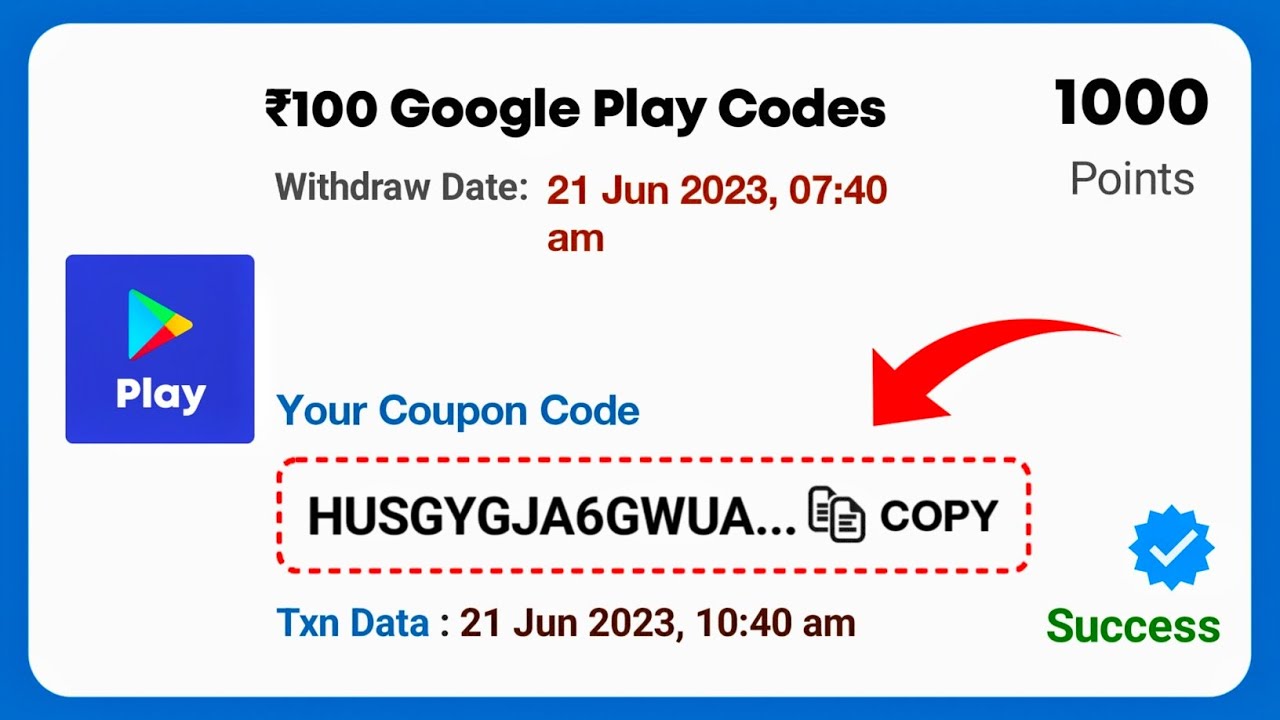 Free Redeem Code Today | Free Redeem Code App | Free Google Play Redeem ...