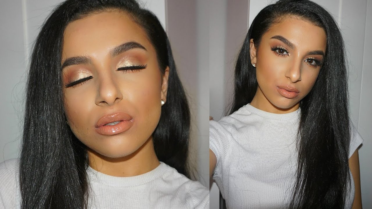 Simple Holiday Glam Makeup Tutorial | Makeup By Leyla - YouTube