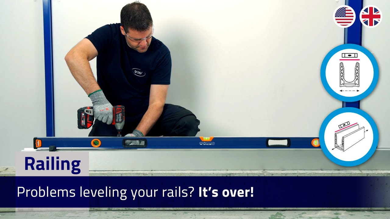 SADEV - RAILING : Problems levelling your rails? it’s over ! - YouTube