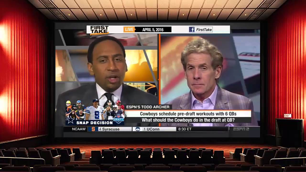 ESPN First Take Today - Stephen A. Smith Rips Skip Bayless Over Tony ...