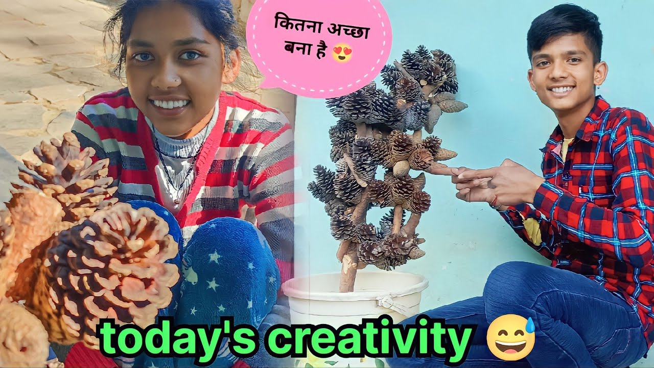 today's creativity | aaj hamne kuch esi creativity kari 😅 | pahadi ...