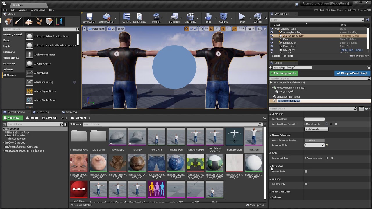 AtomsUnreal - Skeletal Mesh Instanced Component Customization - YouTube