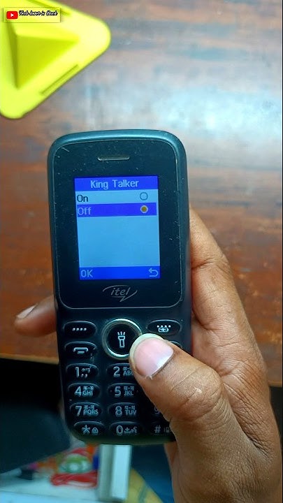 How to on/off talking options in itel 2163s // itel mobile keypad sound off kaise kare - YouTube