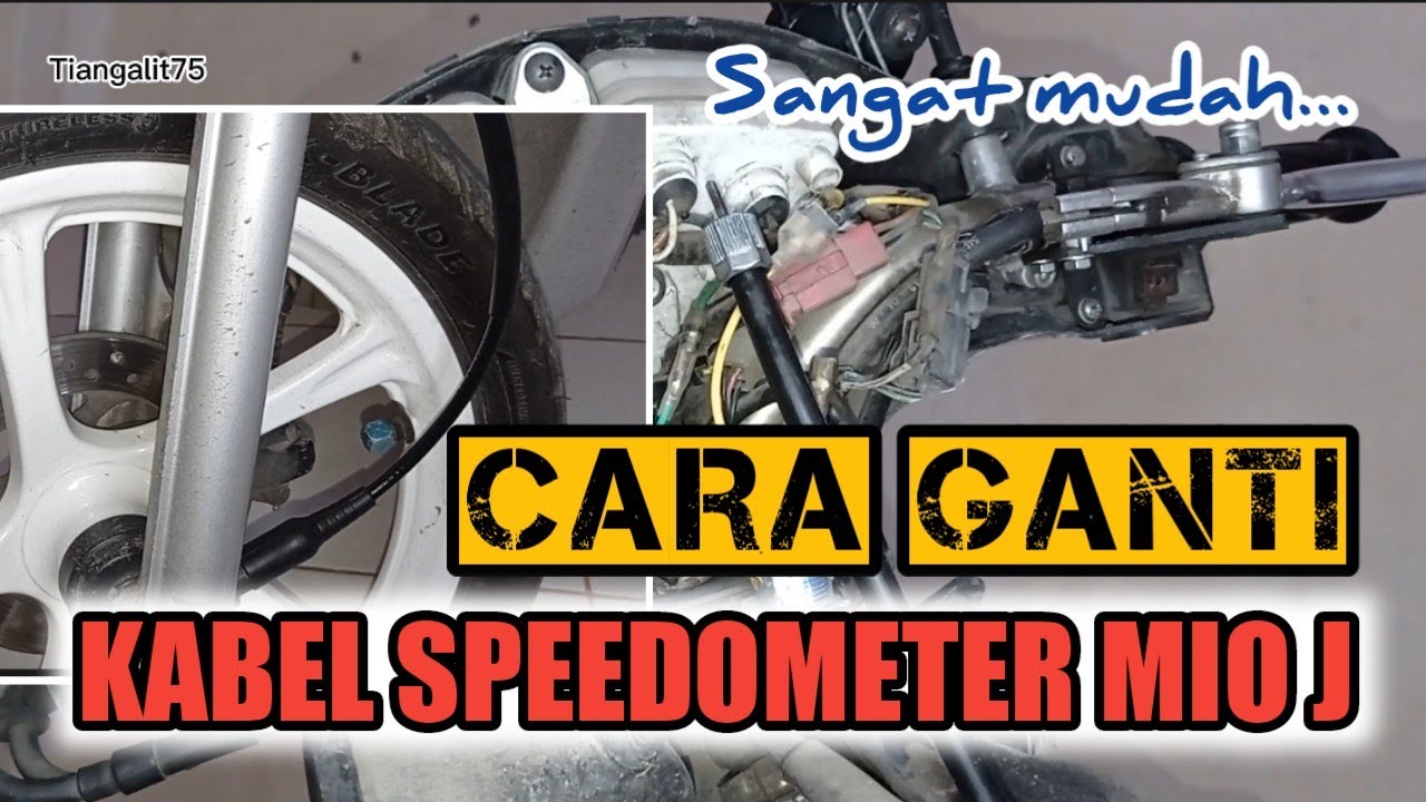 CARA GANTI KABEL SPEEDOMETER MIO J @tiangalit75 - YouTube