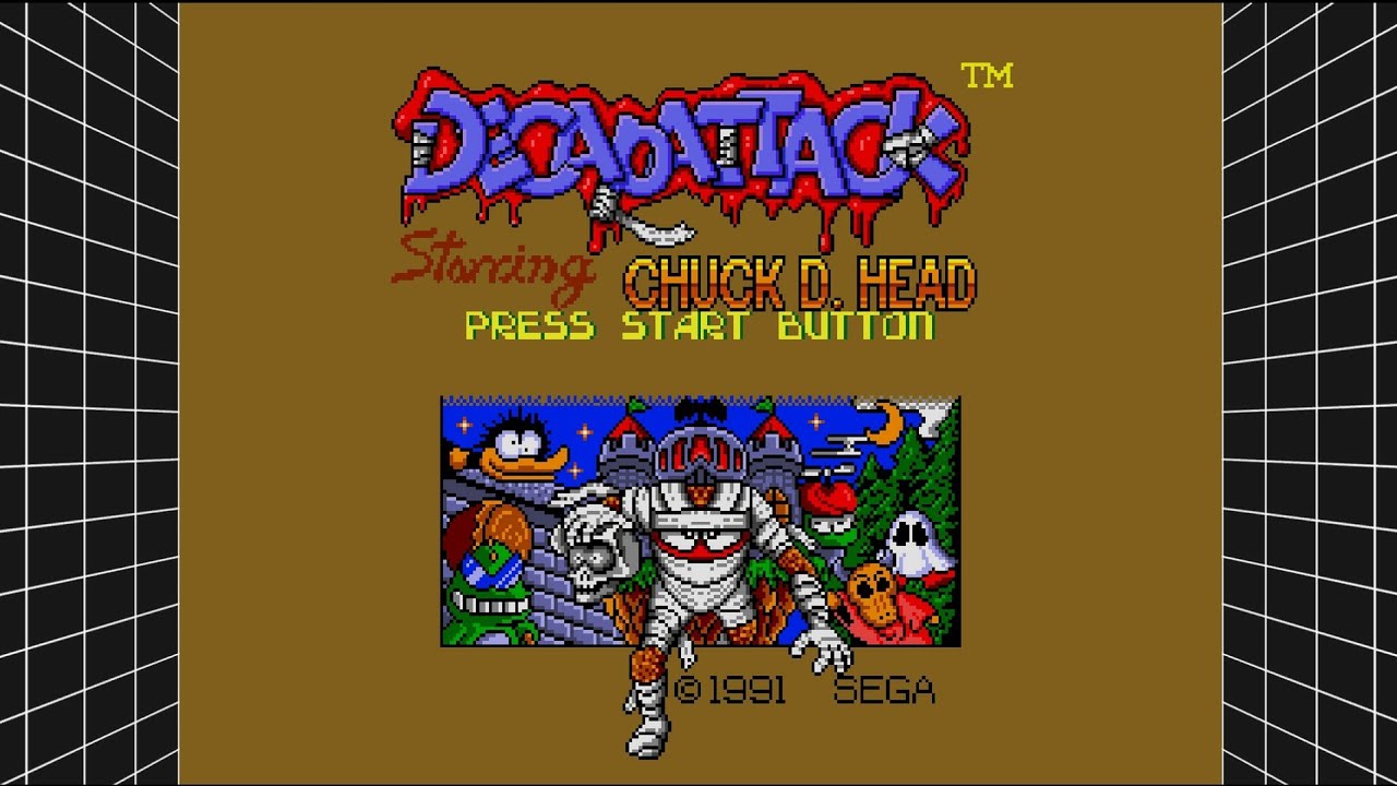 🕹 SEGA MEGA DRIVE CLASSICS - Decap Attack Start Screen [Intro] 📹 PS4Pro ...