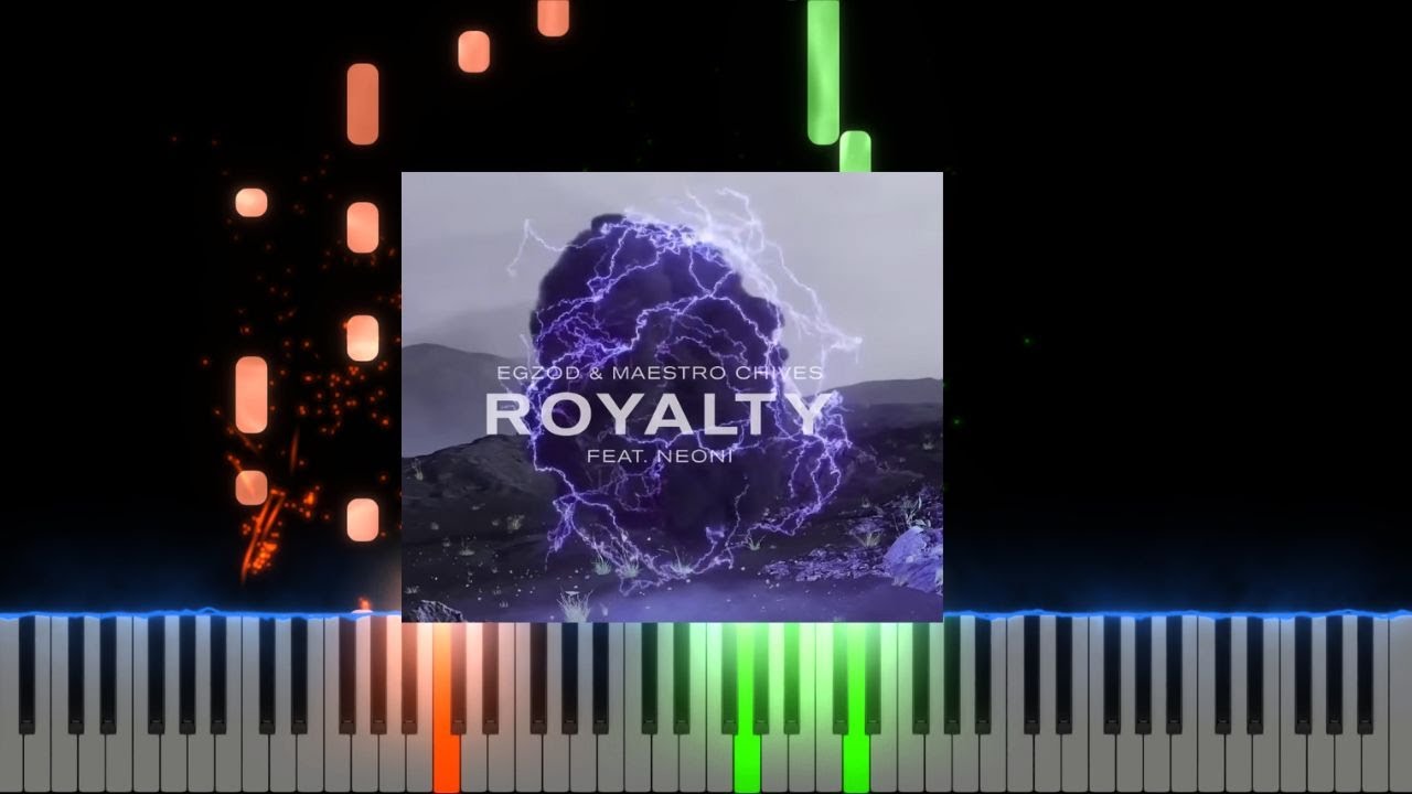 Egzod & Maestro Chives - Royalty Neoni Piano Cover Midi tutorial Sheet ...