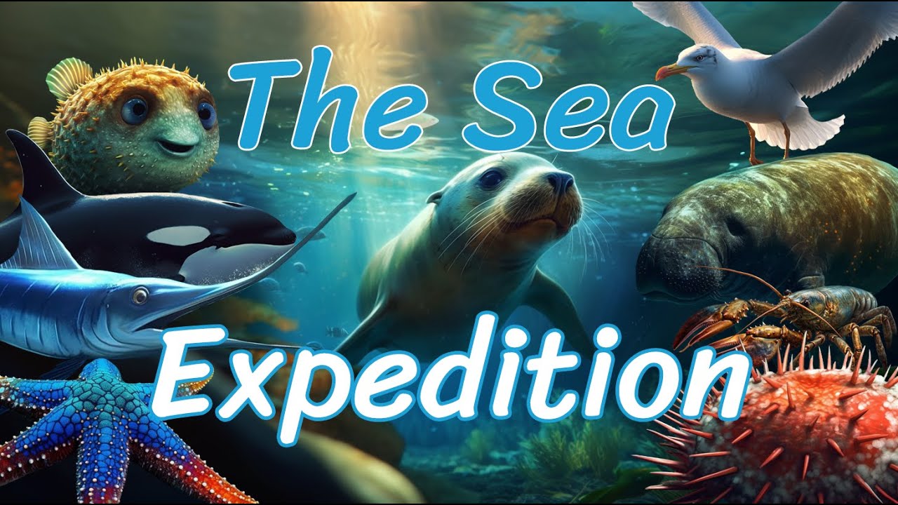🐋 The Sea Expedition 🦞 Animal Education 🕊️ Wonder Kids Animals #6 🐡 ...