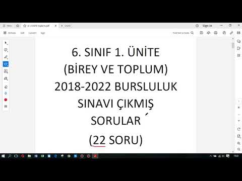 6. SINIF BURSLULUK SINAVI SOSYAL BİLGİLER  1. ÜNİTE ÇIKMIŞ SORULARIN ÇÖZÜMLERİ(2018-2022)