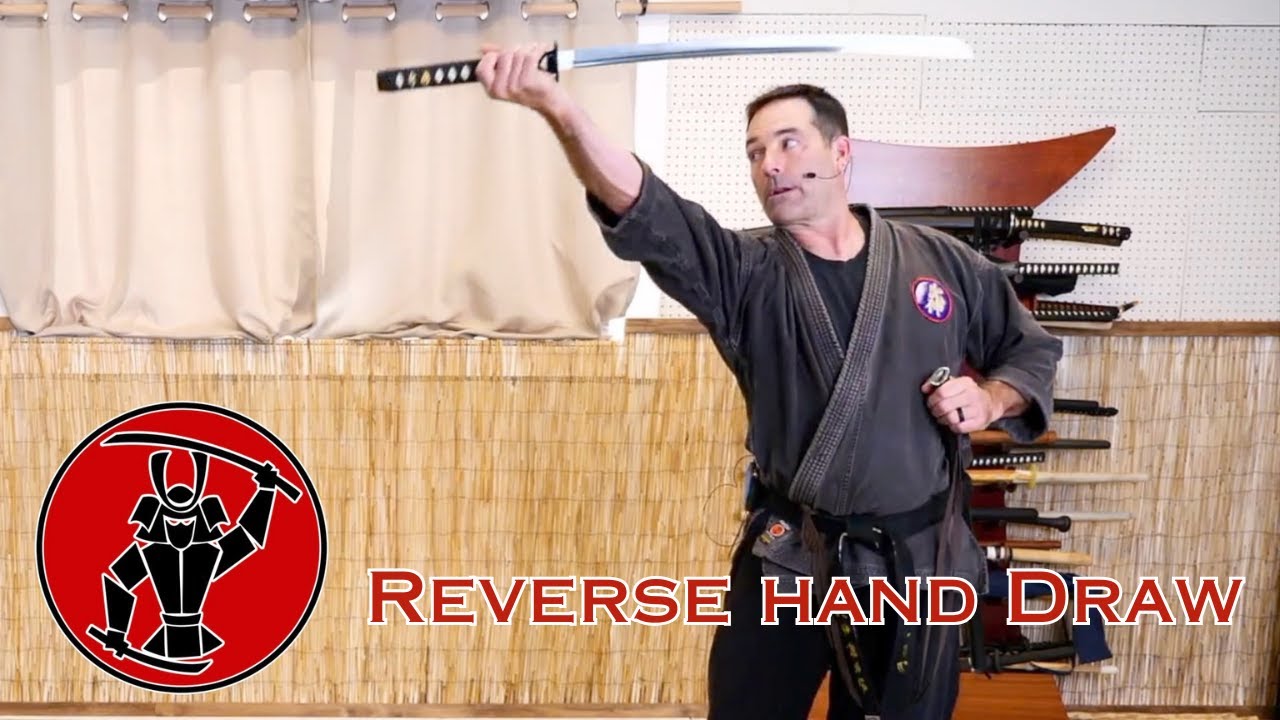 Reverse Hand Draw with Katana, Gyakute - YouTube