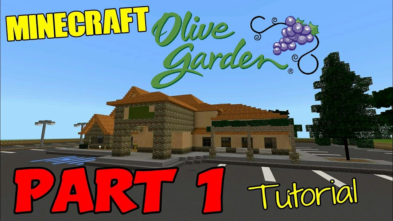 Minecraft Olive Garden Tutorial Part 1 - YouTube