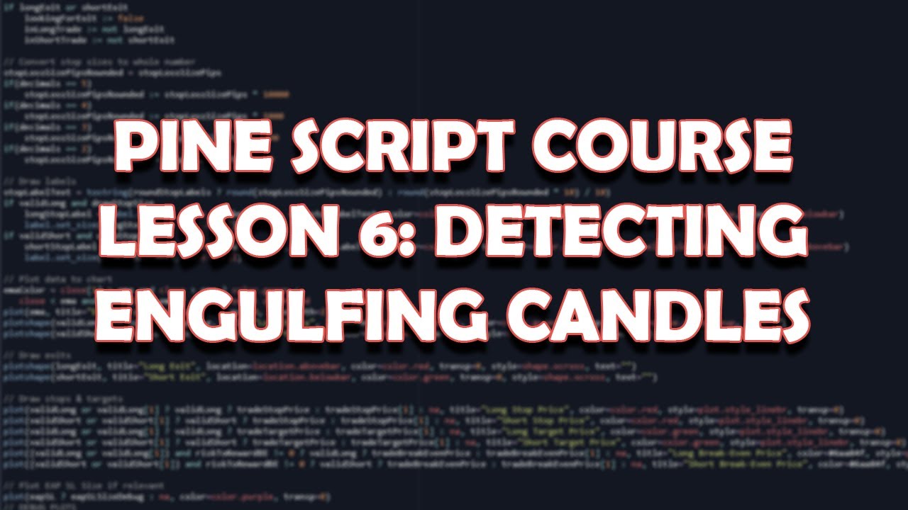 Pine Script Outdated V4 Tutorial Lesson 6 Detecting Engulfing Candles Youtube 8166