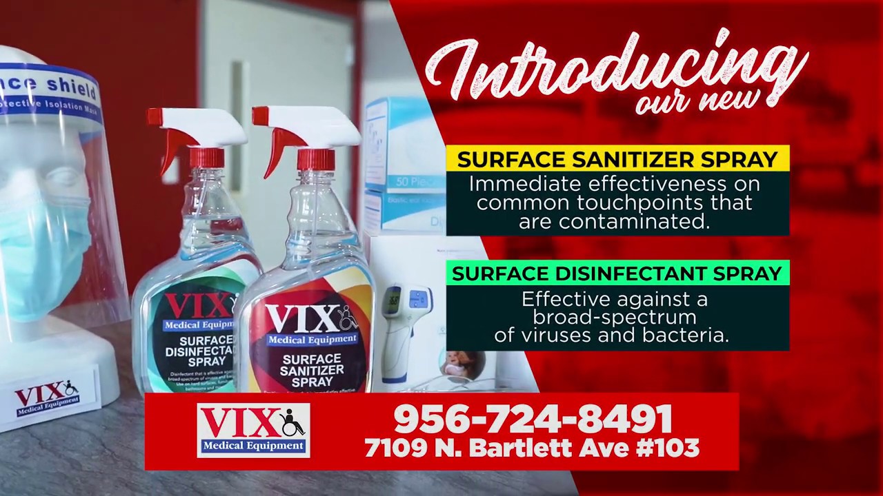 VIX MEDICAL EQUIPMENT - INTRODUCING SANITIZER AND DISINFECTANT SPRAY ...