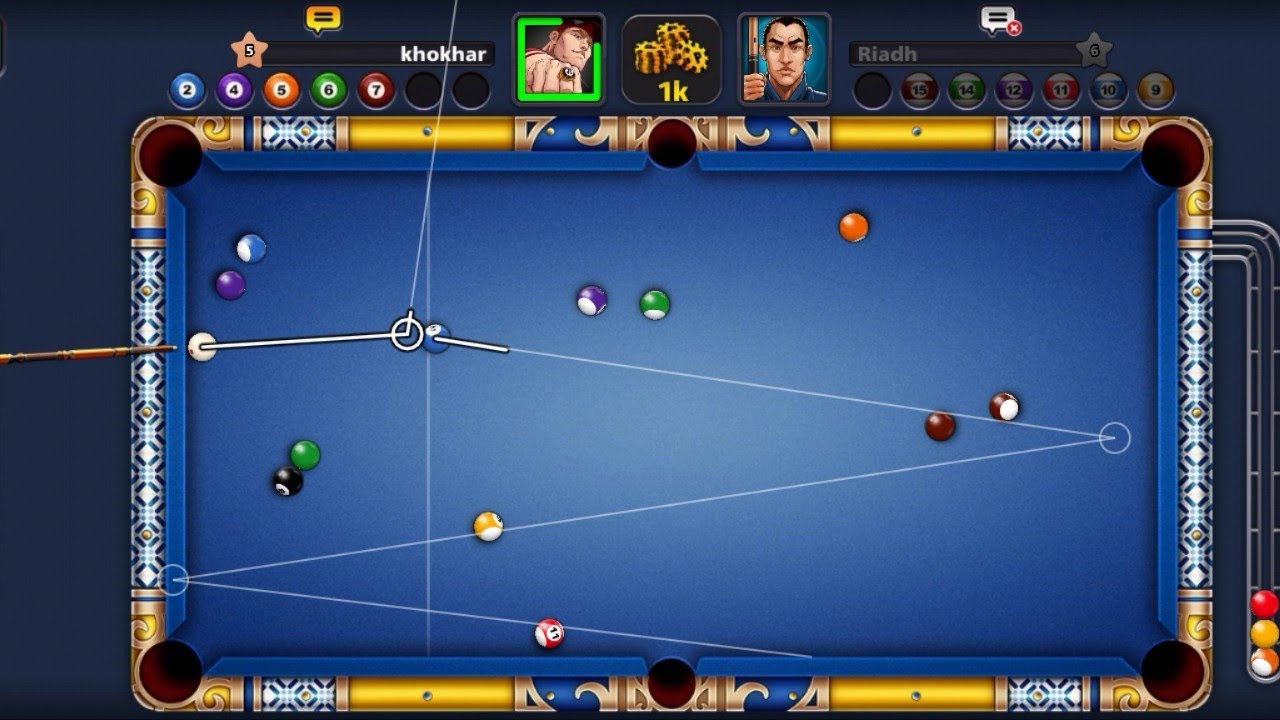 8 Ball pool long line mod APK unlimited free 8 Ball pool hack Android# ...