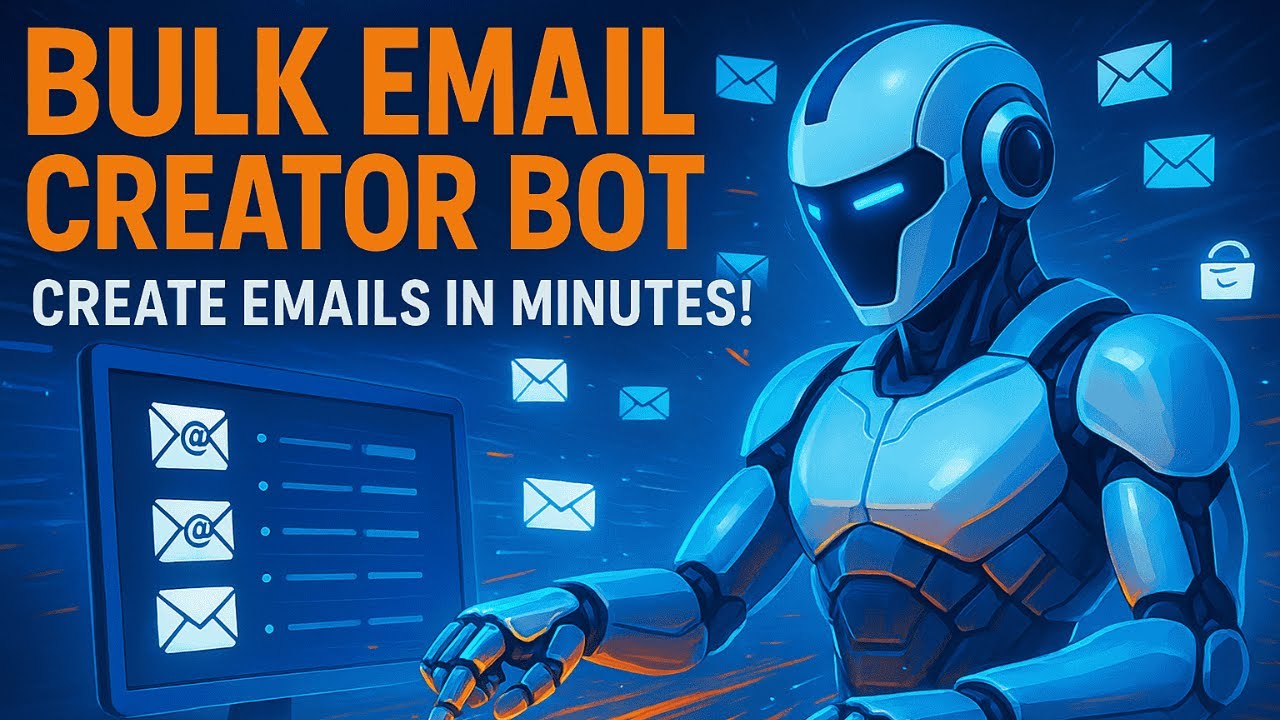 Auto Email Accounts Creation Bot - Create Email Accounts in Bulk - YouTube