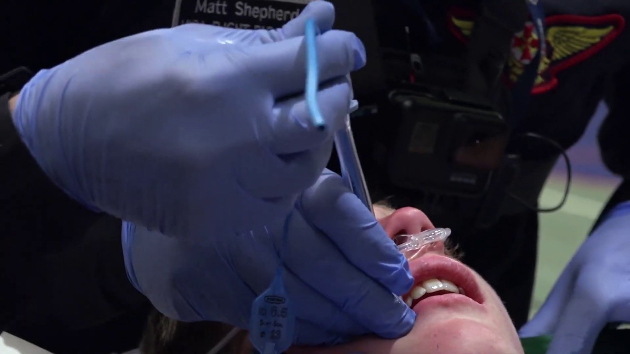 Matt attempts an intubation procedure on a young boy - YouTube