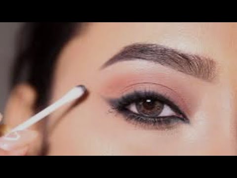 How to apply eye makeup with Q-tips || Eye makeup look without brush 🖌️ ...