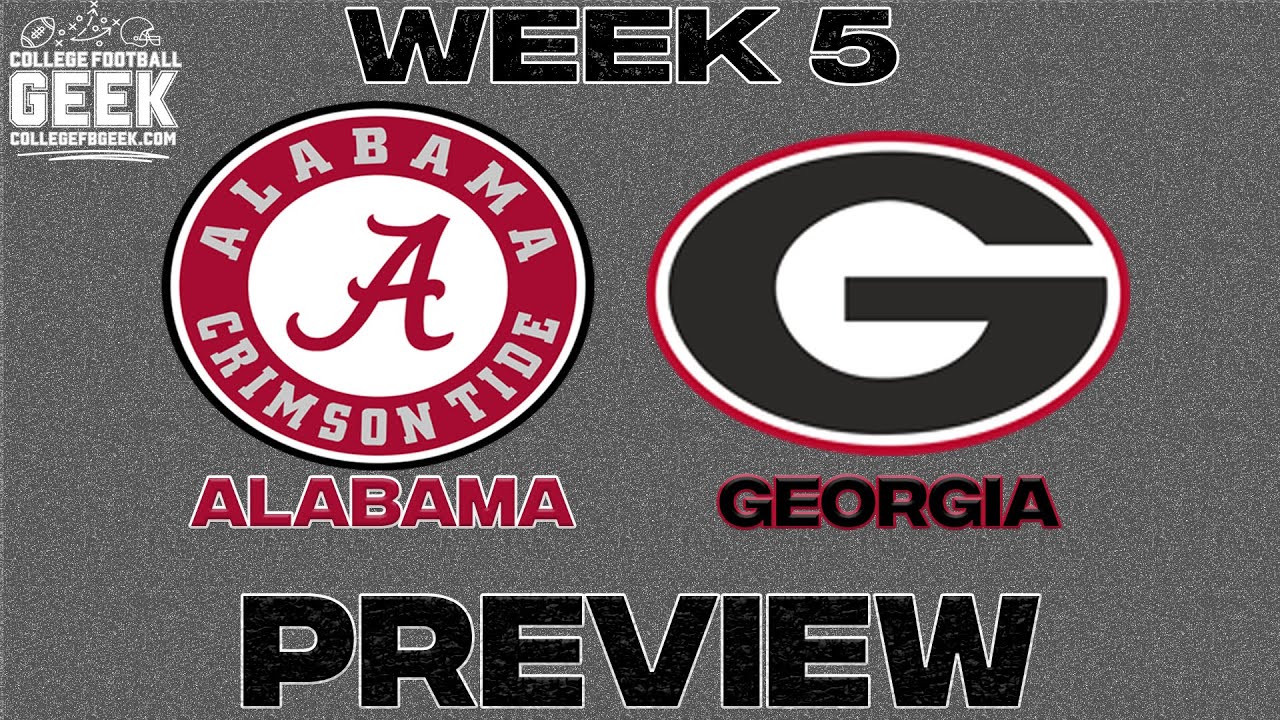 Alabama vs Georgia 2024 Game Preview - YouTube