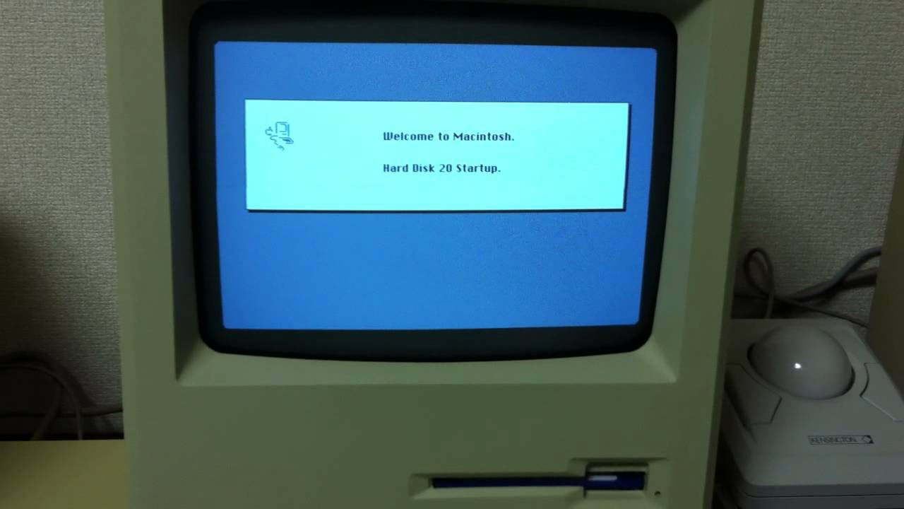 Macintosh 512k HD 20 System 4.1 - YouTube