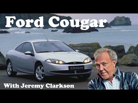 Jeremy Clarkson is driving Ford Cougar in classic old top gear
