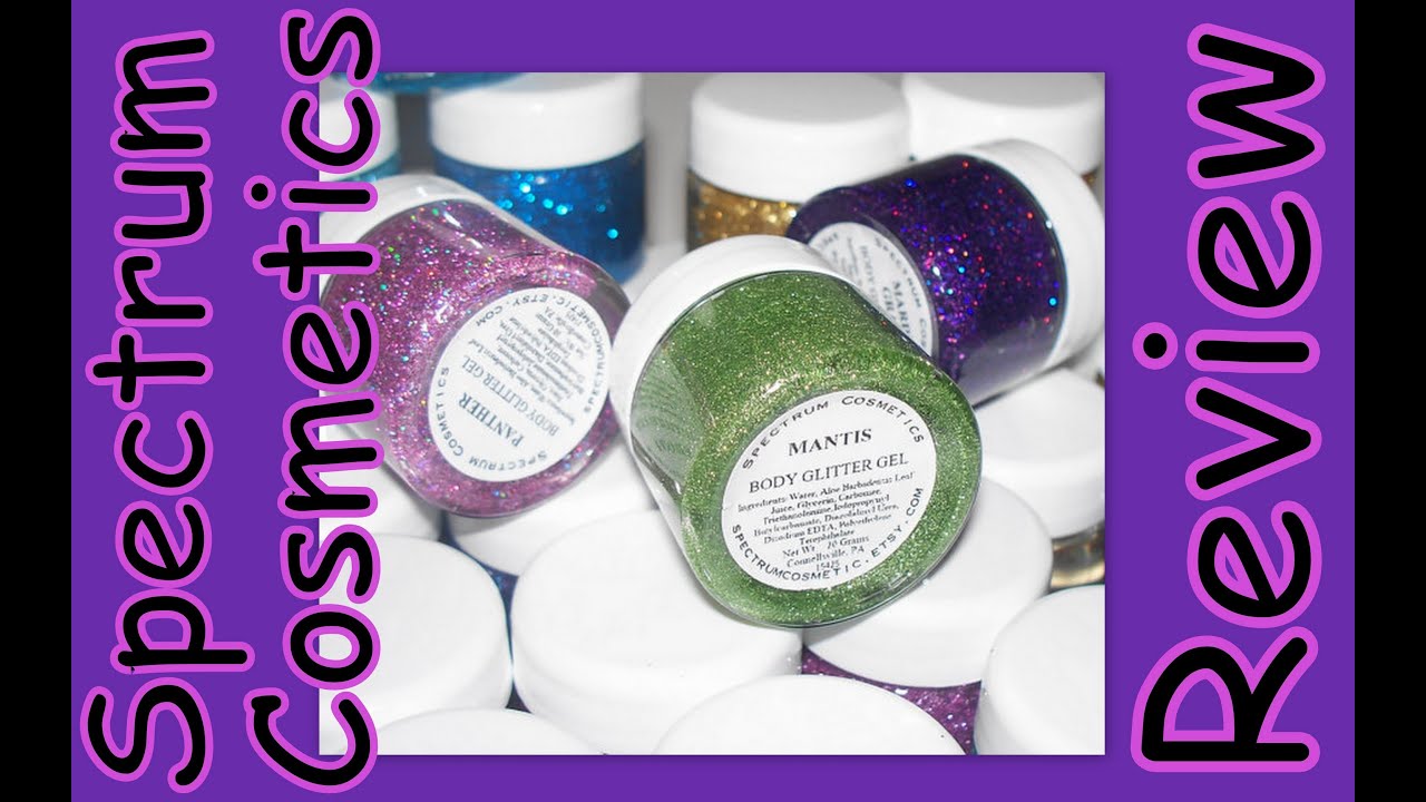 Spectrum Cosmetics Review: Glitter Gels - YouTube