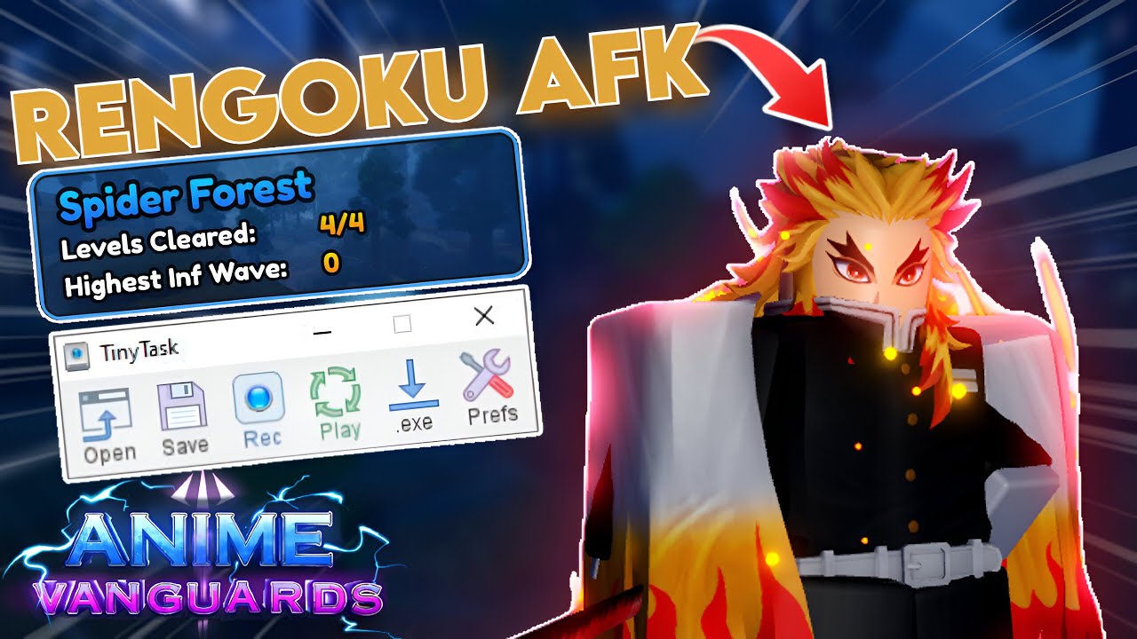 How to AFK MACRO for Rengoku | Anime Vanguards - YouTube
