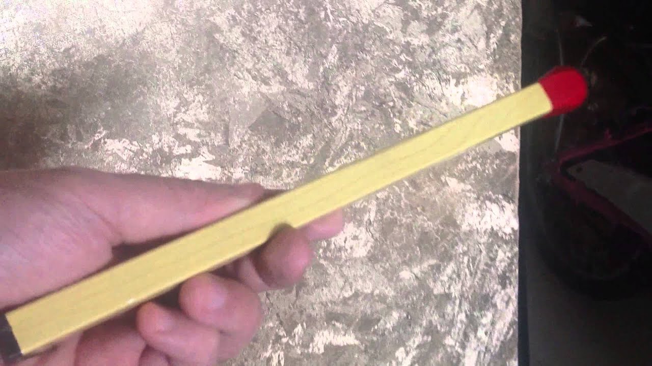 Largest Matchstick in the World (and lighting it) - YouTube