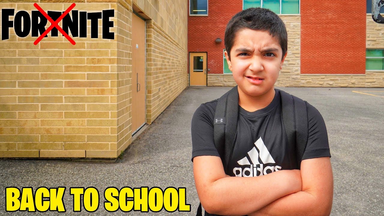 Back To School *PRANK* on my LITTLE BROTHER! (FORTNITE) - YouTube