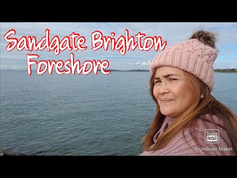 WALKING in SANDGATE BRIGHTON FORESHORE - YouTube