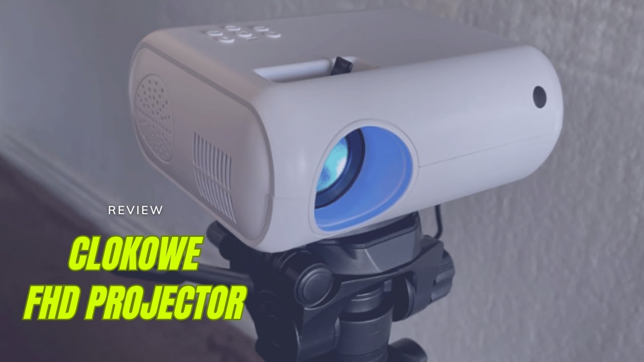 Review CLOKOWE 2023 Upgraded Portable Projector with 9000 Lux and Full ...