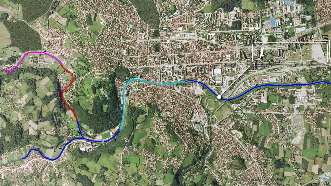 Radovi na zaštiti grada Valjeva od velikih voda reke Kolubare i Obnice ...