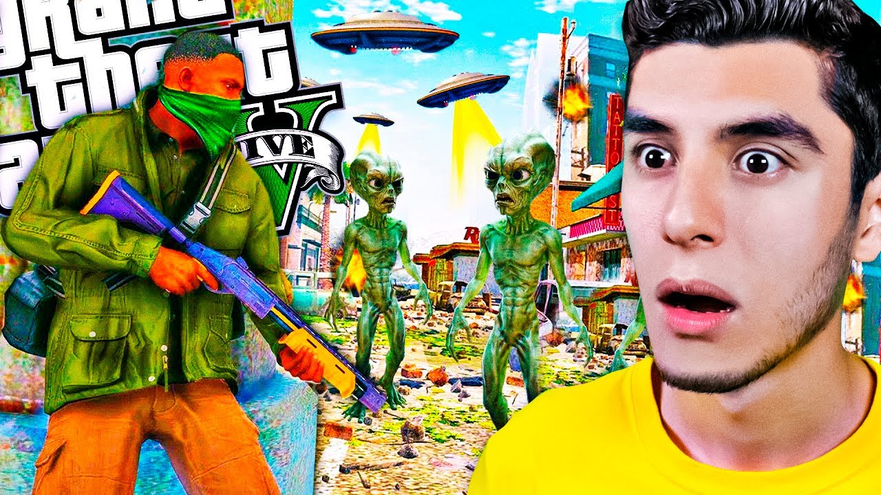 SOBREVIVIENDO a una INVASION ALIEN en GTA 5! (Mods) - YouTube