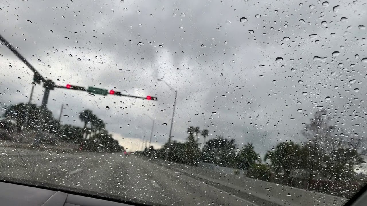 Miami thunderstorms on Thursday, January 24, 2019 - YouTube