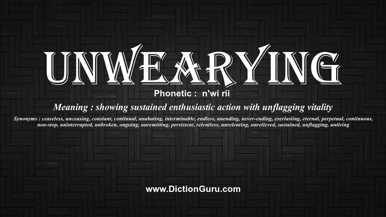 Unrelenting Synonym