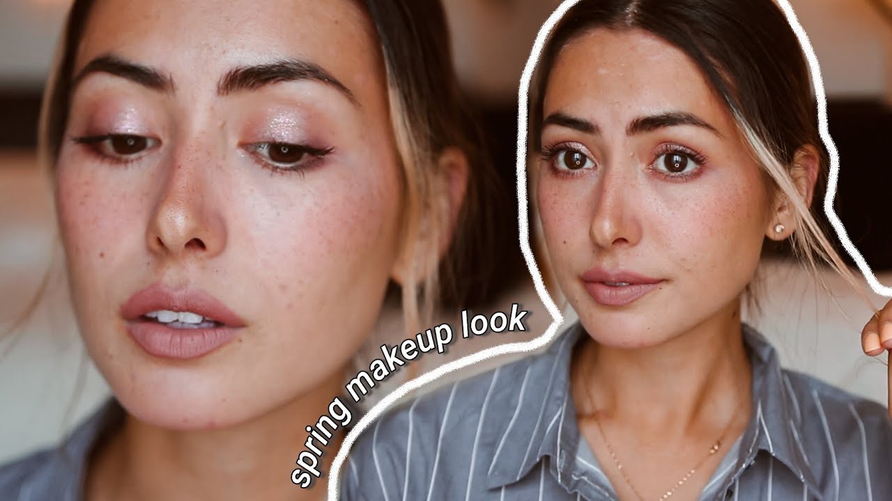 MAY INSPIRED MAKEUP LOOK | Simple Spring Rosy Makeup - YouTube