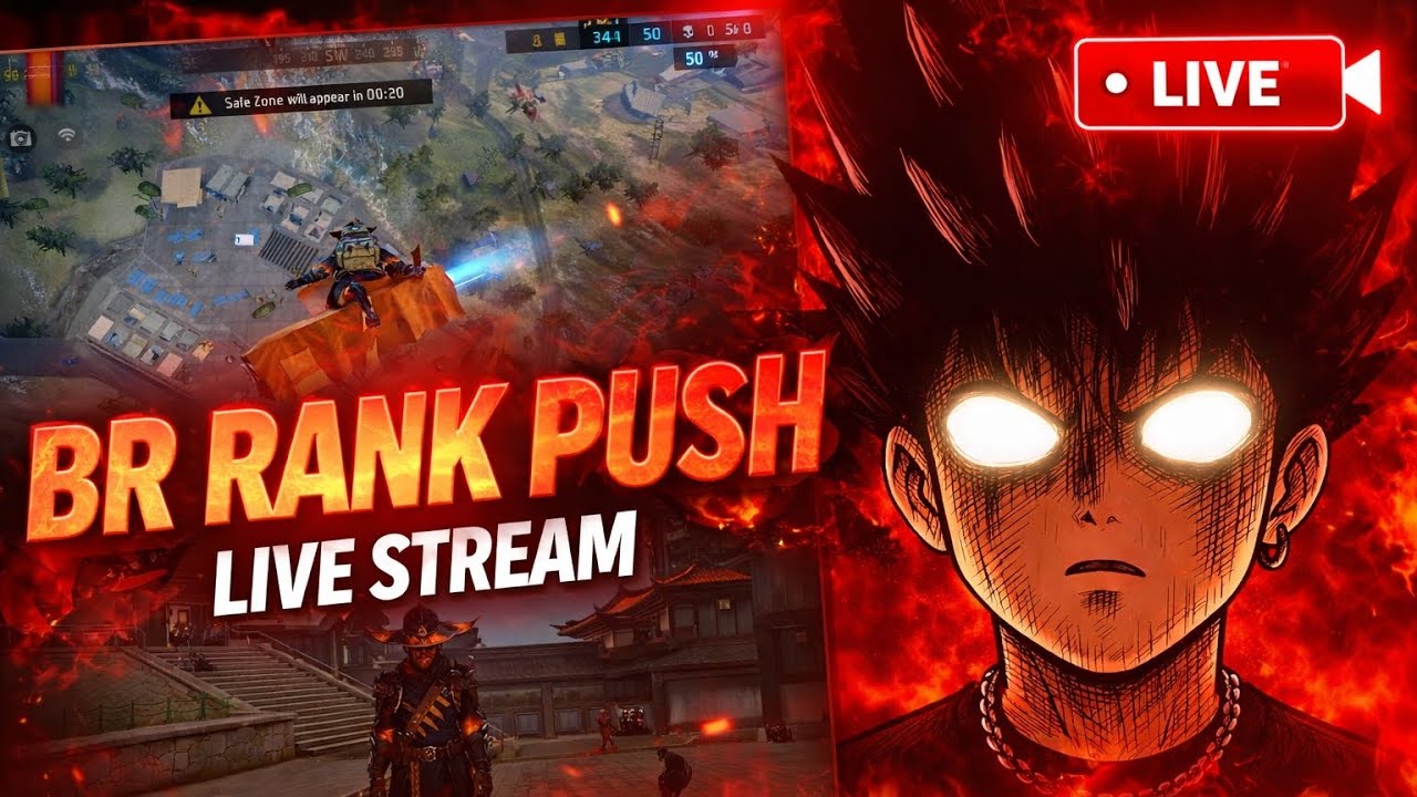 🔴 LIVE BR RANK PUSH free fire live stream - YouTube