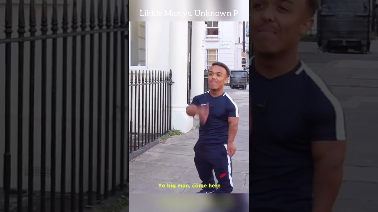 Likkle Man Robs Unknown P In LONDON Broad Daylight! Unknown P vs Likkle ...