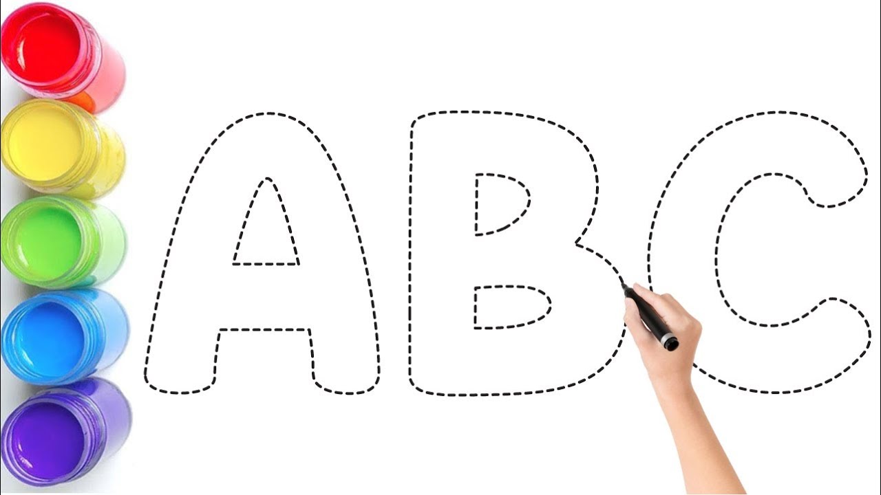 Learn to Write Your ABCs! Tracing & Coloring - YouTube