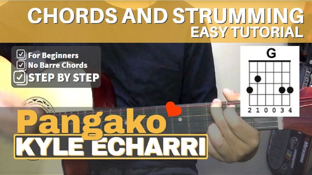 Pangako - Kyle Echarri | Super Easy Guitar Chords Tutorial For ...