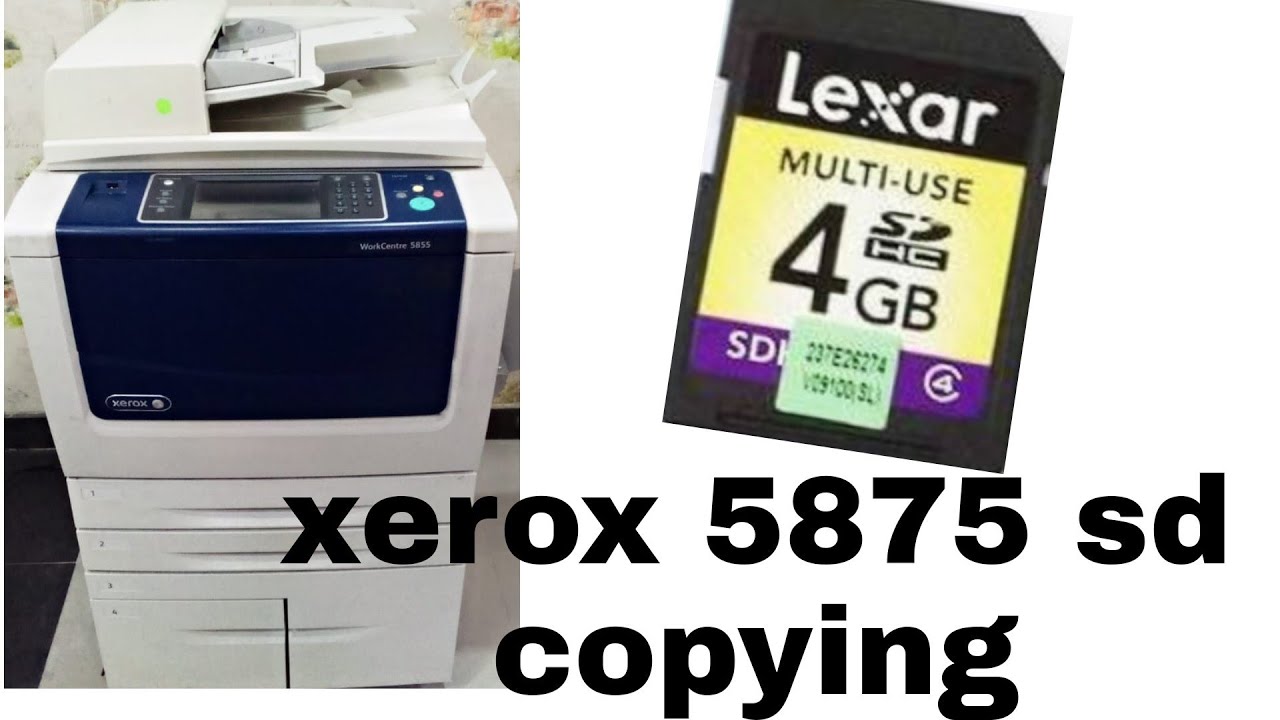 how to Xerox 5855/5875 sd card solution| SD card software | ghani ...