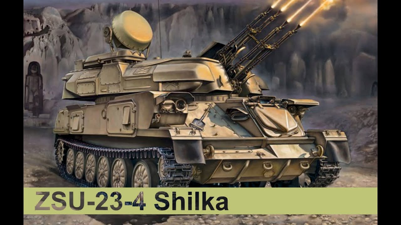 ZSU 23 4 Shilka 23 mm self-propelled anti-aircraft gun - YouTube