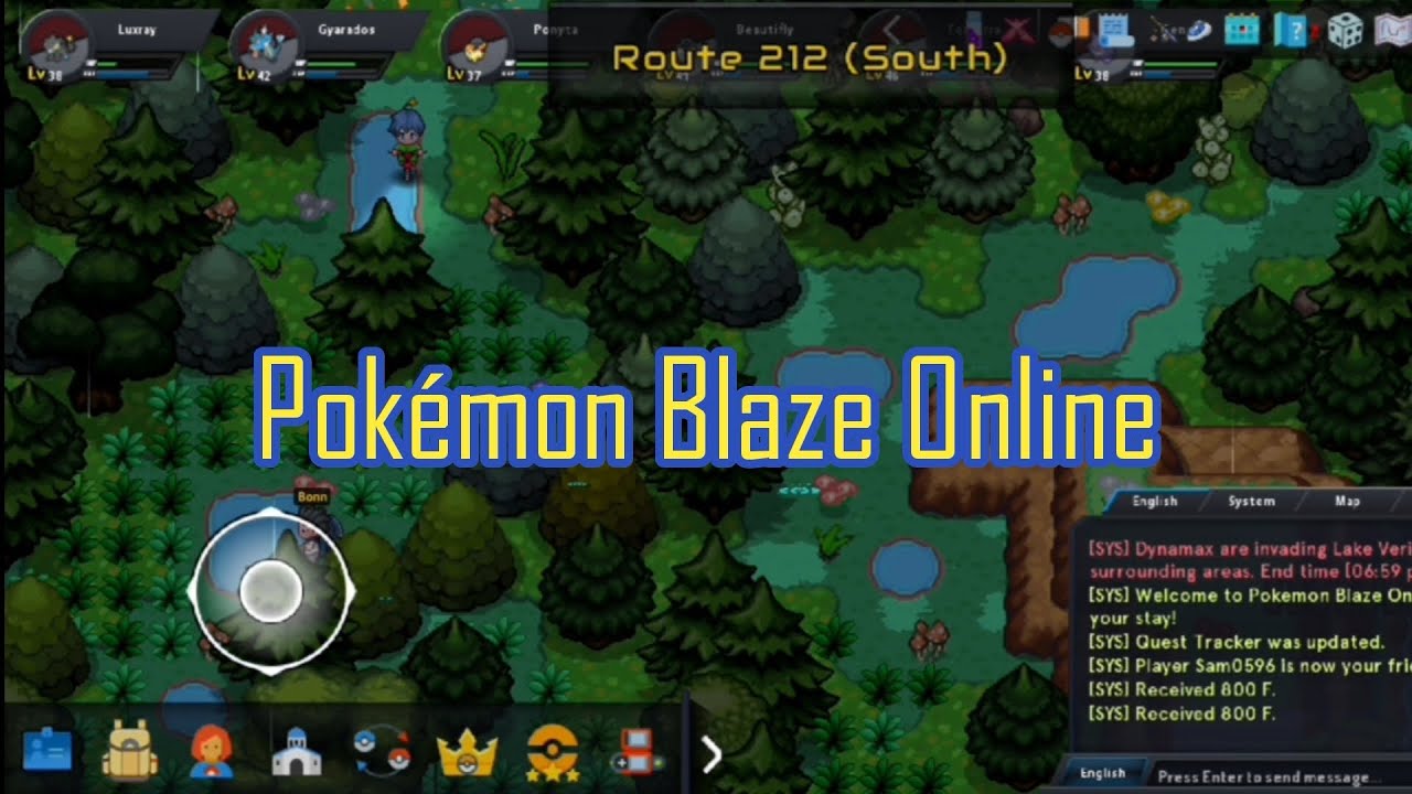 Pokémon Blaze Online Explore Route 212 South - YouTube