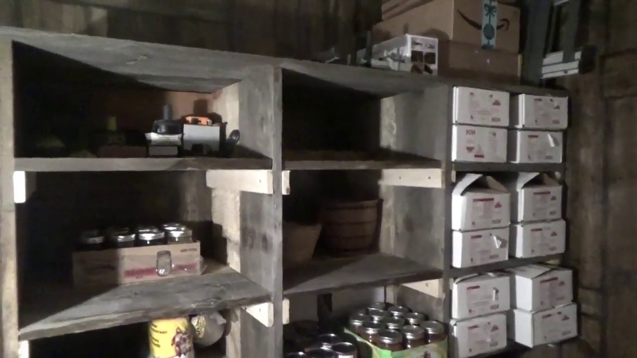 Finishing Storage Shelves For Survival Preps And Food Storage - YouTube